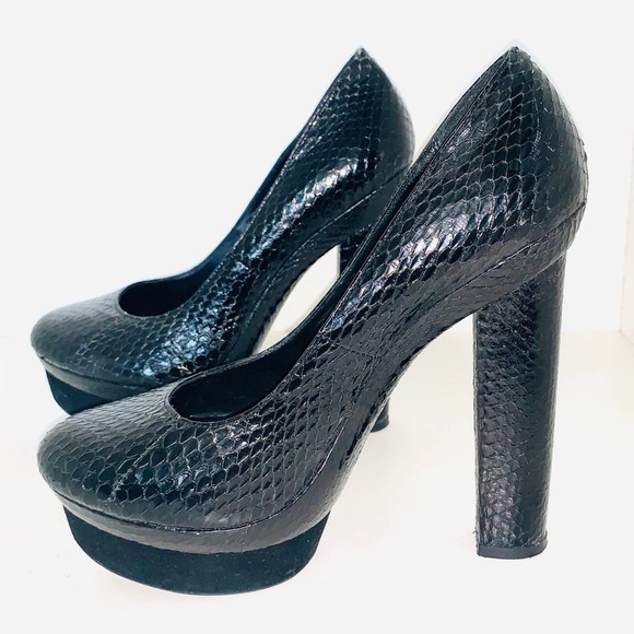 Rachel Zoe | Shoes | Rachel Zoe Platform Snakeskin Heels | Poshmark